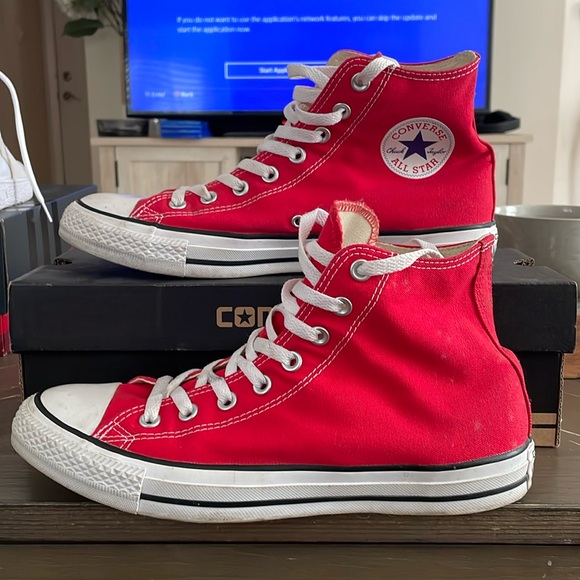 Converse | Shoes | Red All Star High Top Converse | Poshmark